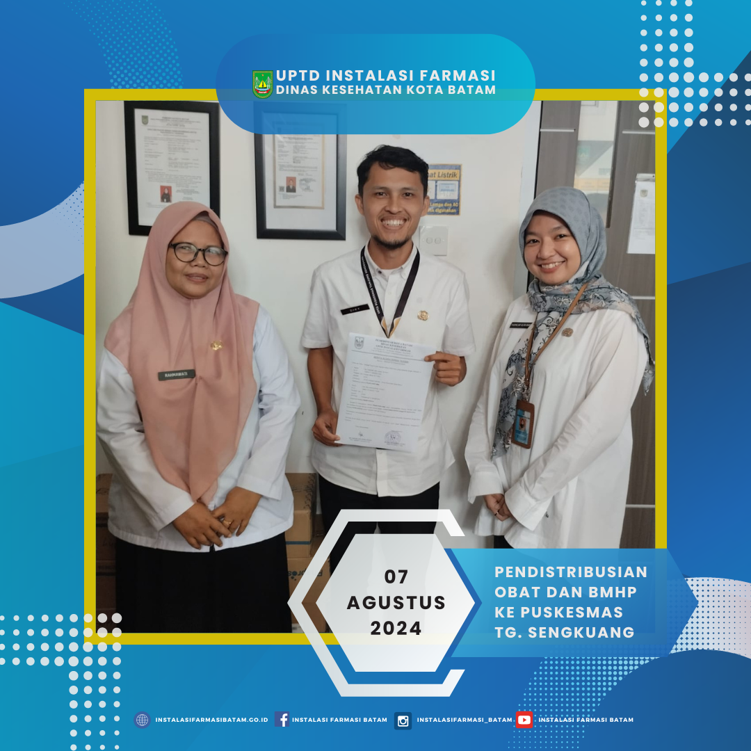 PENDISTRIBUSIAN OBAT DAN BMHP KE PUSKESMAS TG. SENGKUANG, 07 AGUSTUS ...