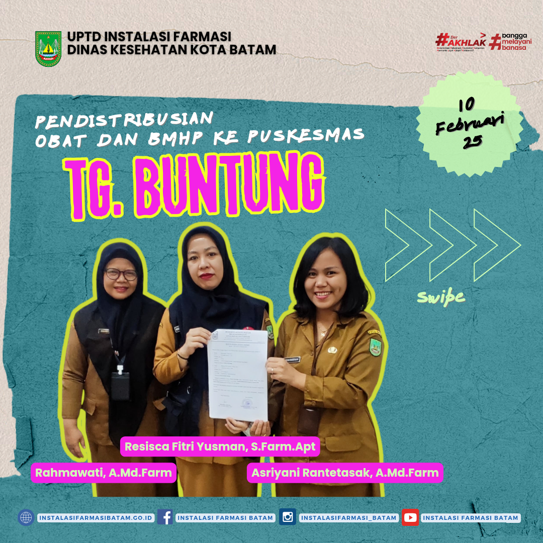 Pendistribusian Obat dan BMHP Ke Puskesmas Tg. Buntung, 10 Februari ...